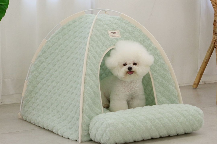 강아지 리빙 초코펫 강아지 하우스 온열 기능 온돌의집전기매트 포함 오늘의집 쇼핑