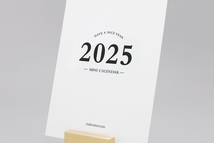 디자인문구 2025년 미니 탁상 책상 음력 낱장 달력 캘린더 받침미포함 오늘의집 쇼핑