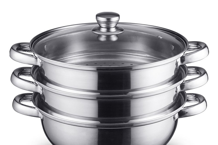 찜기·찜통 더 퀸 포토프 스테인레스 Ih 3단 찜기 오늘의집 쇼핑
