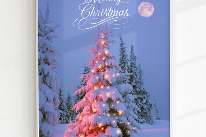 패브릭포스터·그림 크리스마스 접착 빈티지 포스터 겨울 인테리어 액자snow Tree 오늘의집 쇼핑