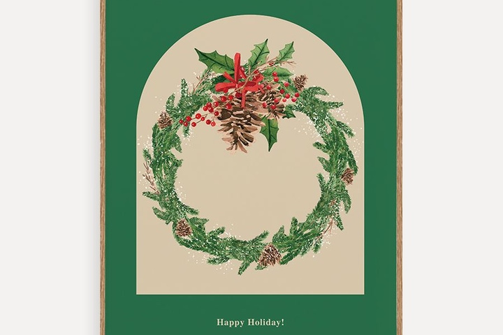 패브릭포스터·그림 윈터and크리스마스 15 Happy Holiday 포스터 액자 오늘의집 쇼핑