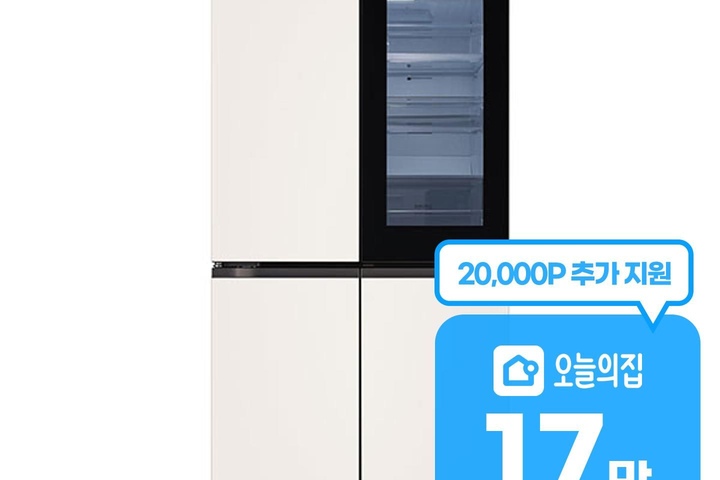 양문형냉장고 렌탈 디오스 노크온 매직스페이스 4도어 냉장고 865l 베이지 T875mee412 오늘의집 쇼핑
