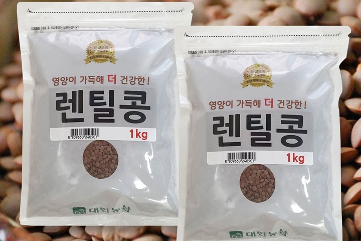 쌀·채소 브라운 렌틸콩 2kg 1kgx2봉 수입 렌즈콩 슈퍼푸드 오늘의집 쇼핑
