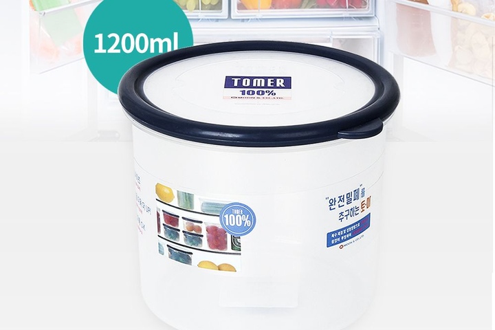 냉장고보관·트레이 토마 원형 5호 밀폐용기 냉장고용기 1200ml 오늘의집 쇼핑