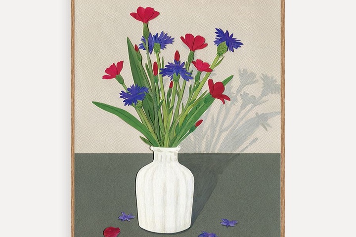 그림·사진 수레국화 전유리 아트 프린트 오늘의집 쇼핑