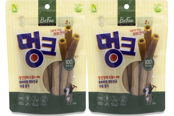 강아지 사료·간식 멍크 2팩 국내산 강아지 간식 저알러지 가수분해 닭고기 생유산균 오늘의집 쇼핑