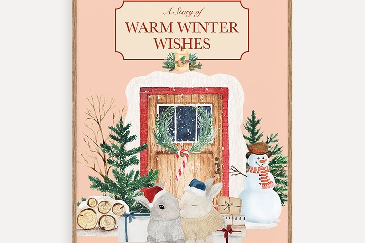 패브릭포스터·그림 윈터and크리스마스 20 Warm Winter Wishesred 포스터 액자 오늘의집 쇼핑