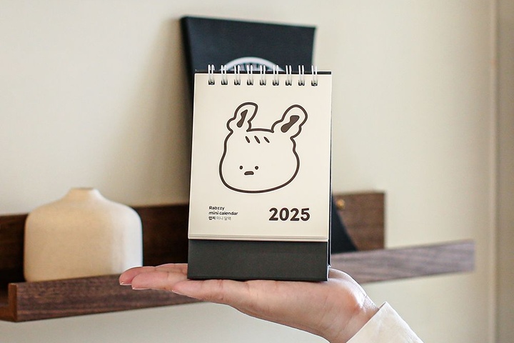 디자인문구 2025년 미니 탁상달력 명화 2025달력 책상달력 랩찌 오늘의집 쇼핑