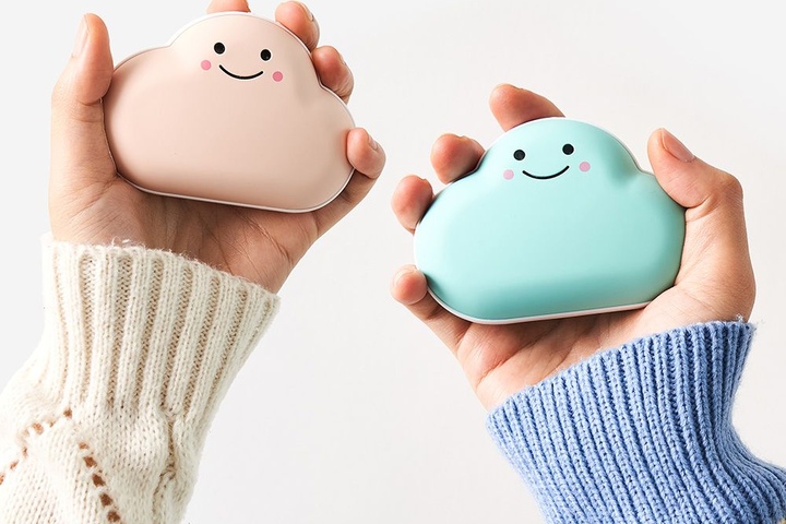 손난로·발난로 크리스마스 선물 구름 충전식 휴대용 충전식 손난로 보조배터리 양면발열 전기 핫팩 오늘의집 쇼핑