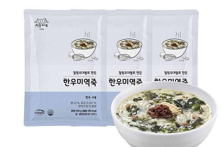 죽·수프·카레·짜장 한우미역죽 500g 3팩 Set 오늘의집 쇼핑