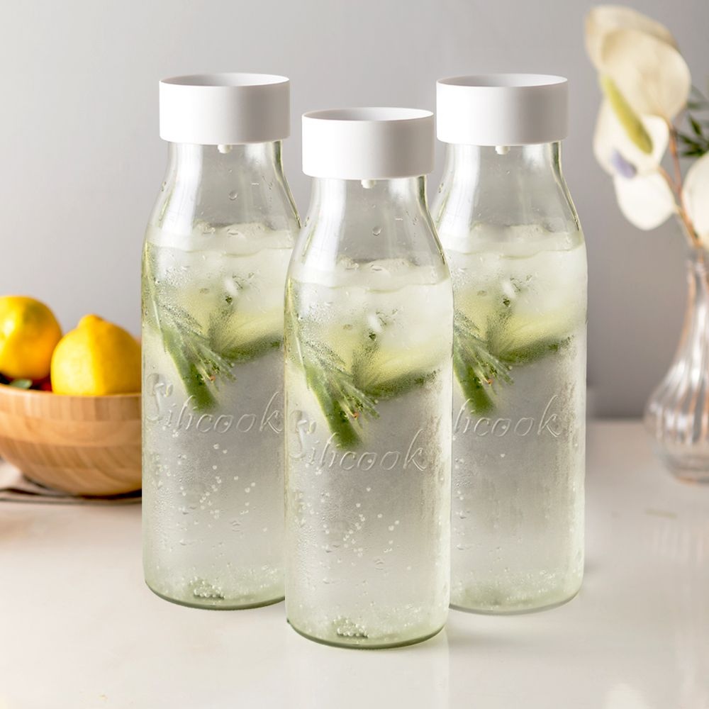 물병·저그·디스펜서 투명 유리물병 1000ml 3개세트 세척솔증정 오늘의집 쇼핑