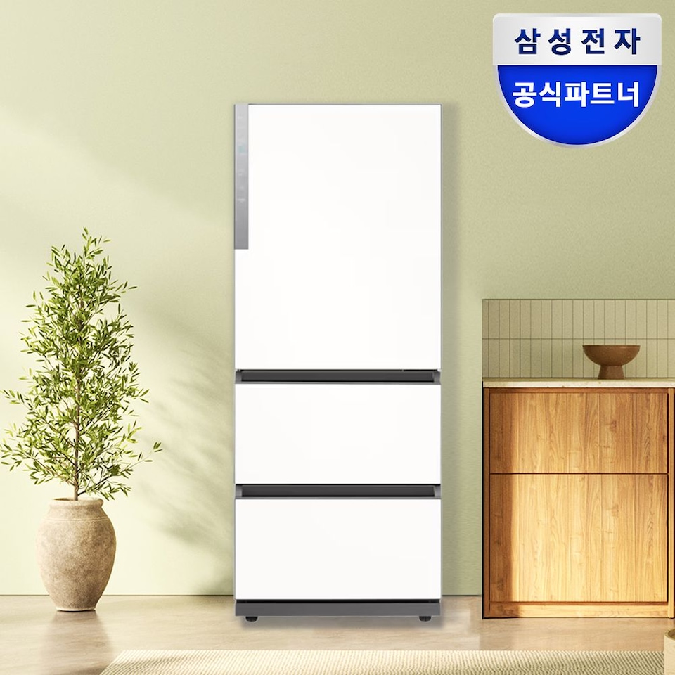 김치냉장고 비스포크 김치냉장고 Rq33dg71j2ew 3도어 김치플러스 스탠드 328l 화이트 오늘의집 쇼핑