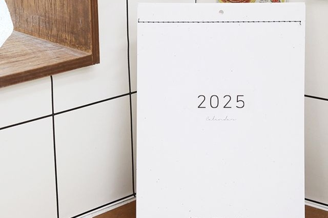 디자인문구 2025년 감성 인테리어 벽걸이 달력 재생지 월 캘린더 오늘의집 쇼핑