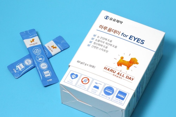 강아지 사료·간식 유유제약 강아지 눈 영양제 반려견 루테인 오메가3 눈물 자국 카제로템 오늘의집 쇼핑