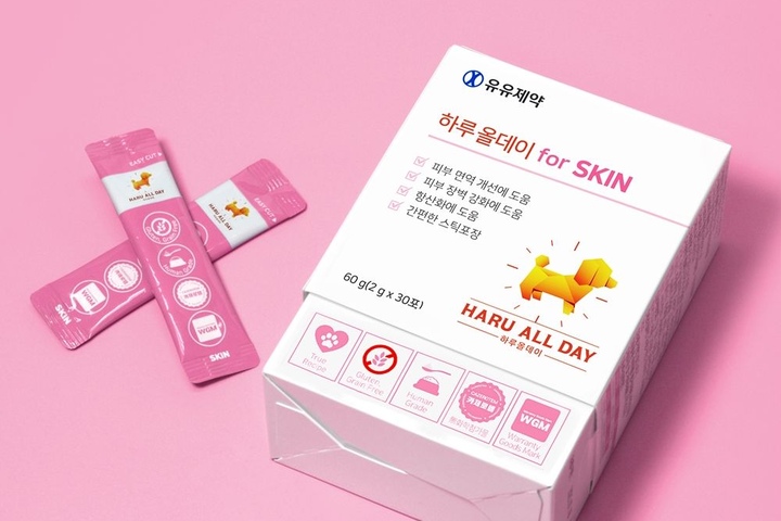 강아지 사료·간식 유유제약 For Skin 강아지 피부 반려견 영양제 습진 모질 카제로템 오늘의집 쇼핑