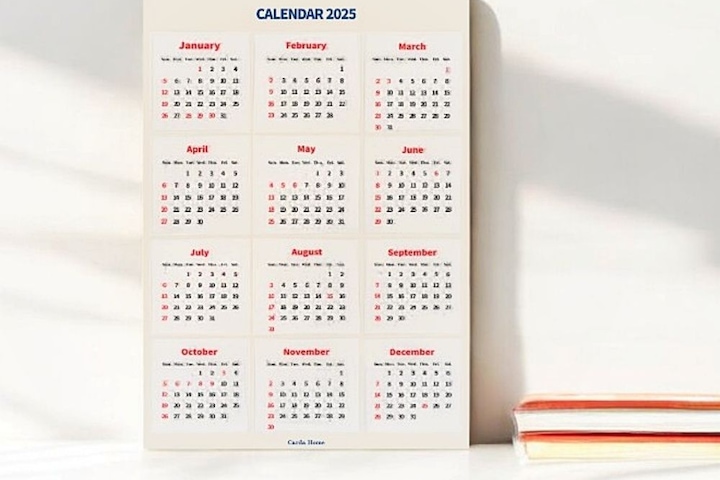 디자인문구 2025달력 한장달력 벽걸이 일년 캘린더 A3 A4 인테리어포스터 낱장스위트타입 오늘의집 쇼핑