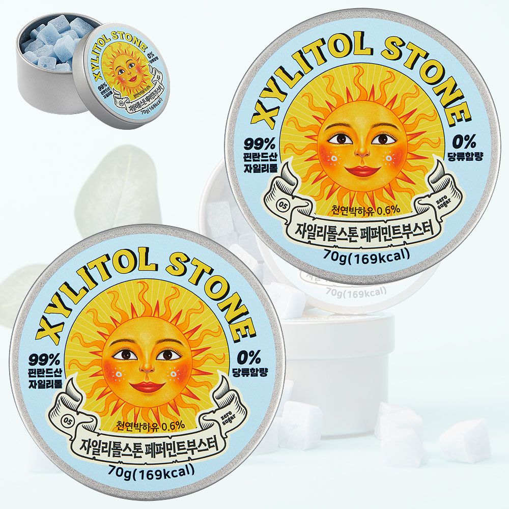 캔디·젤리·껌 > 무설탕 캔디 사탕 틴케이스 70g x 2통 /9가지맛 중 택일 /핀란드산 원료 | 오늘의집 쇼핑