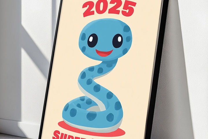 그림·사진 푸른행운 뱀그림 알루미늄액자 2025 새해 을사년 푸른뱀 뱀띠 포스터 일러스트 오늘의집 쇼핑