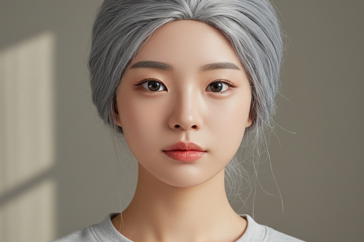 파티·이벤트용품 할머니 가발 쪽진 머리 뽀글 흰머리 백발 촌캉스 할매 노인 분장 연극 공연 파티 뽀글이 오늘의집 쇼핑
