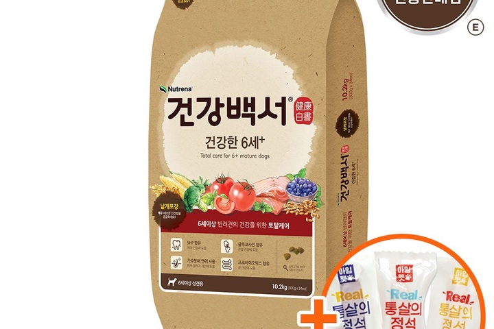 강아지 사료·간식 건강백서 건강한 6세 102kg 전연령 강아지사료 오늘의집 쇼핑