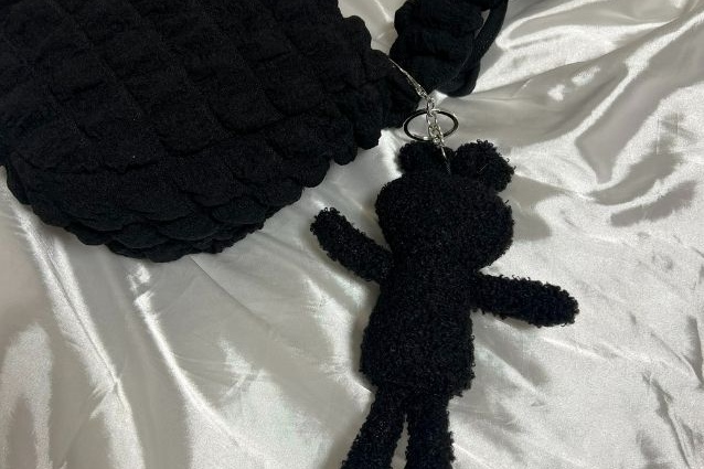 기타디자인용품 블랙토끼키링 뽀글이 양모인형 가방열쇠고리 오늘의집 쇼핑