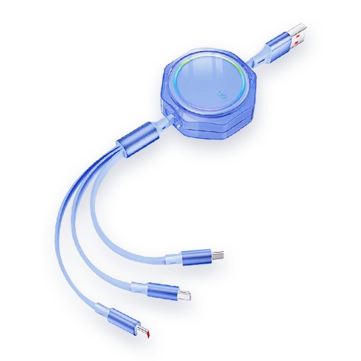 휴대폰액세서리 Usb To C타입 120w 3in1 고속 멀티 충전 릴케이블 1m 오늘의집 쇼핑