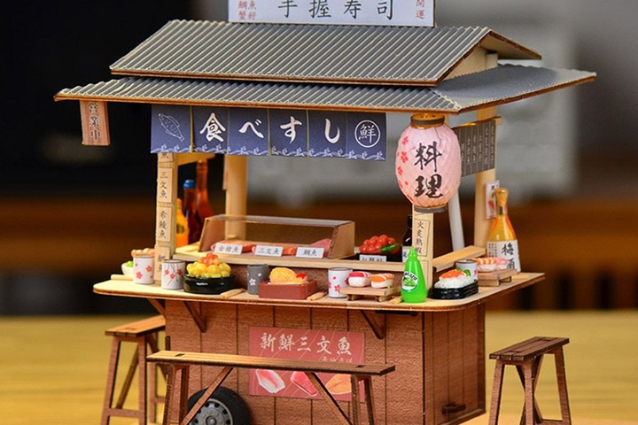 Diy공예·미니어처 심야식당 스시포차 일본풍 Diy 미니어처 조립 오늘의집 쇼핑