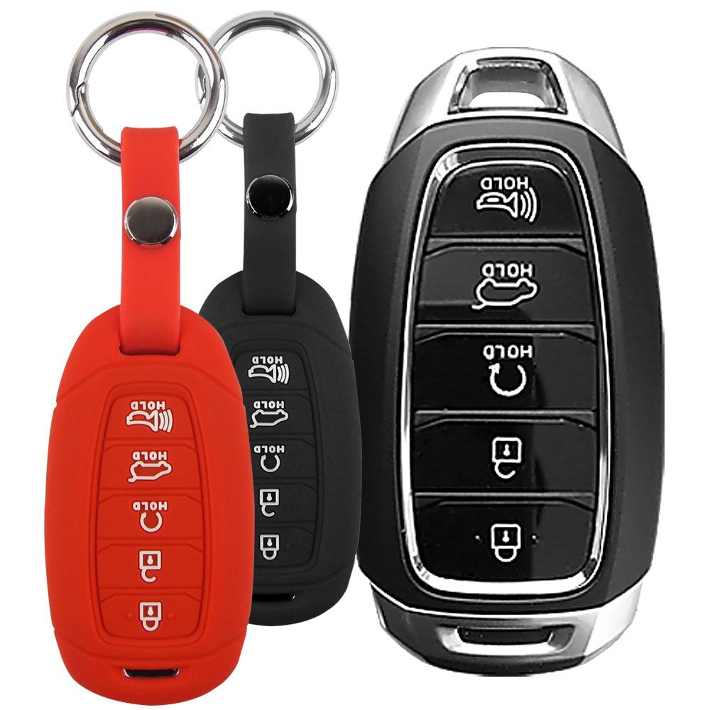 휴대폰액세서리 > 현대 펠리세이드 싼타페2019 아반떼 CN7 키링+키홀더 실리콘 케이스 key-05 | 오늘의집 쇼핑